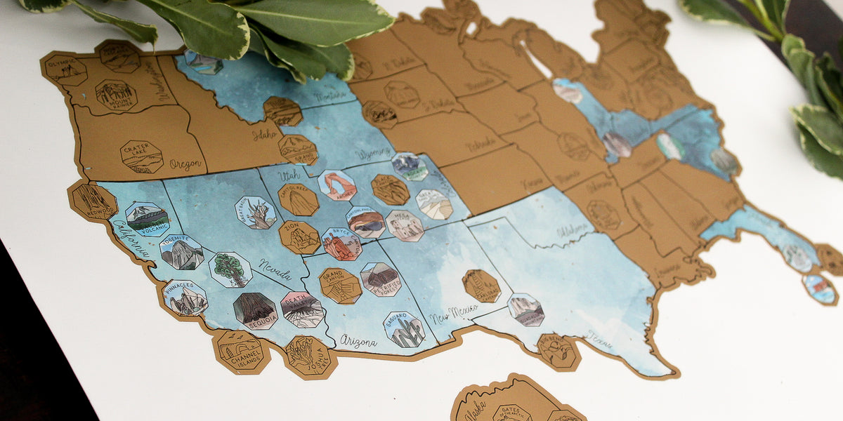 Usa Map Large Laminated Office Wall Maps Custom Maps For Business Days ...